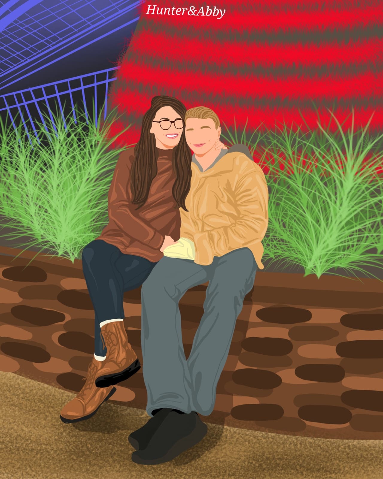 Portrait, Drawing, Personal Drawing, Personal Portrait, Portrait Gift ...