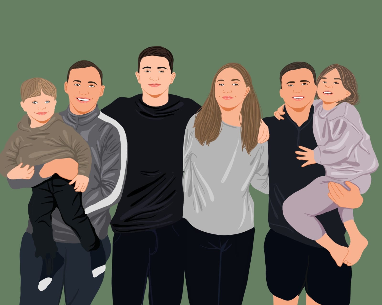 Portrait, Drawing, Personal Drawing, Personal Portrait, Portrait Gift ...