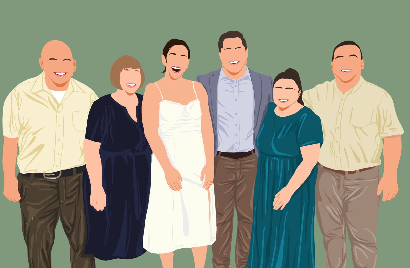 Portrait, Drawing, Personal Drawing, Personal Portrait, Portrait Gift ...