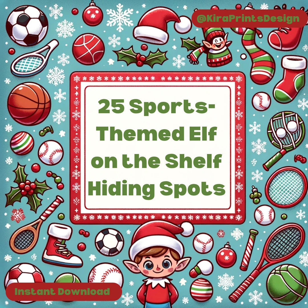 25 Days of Sports-themed Elf on the Shelf Adventures Instant - Etsy