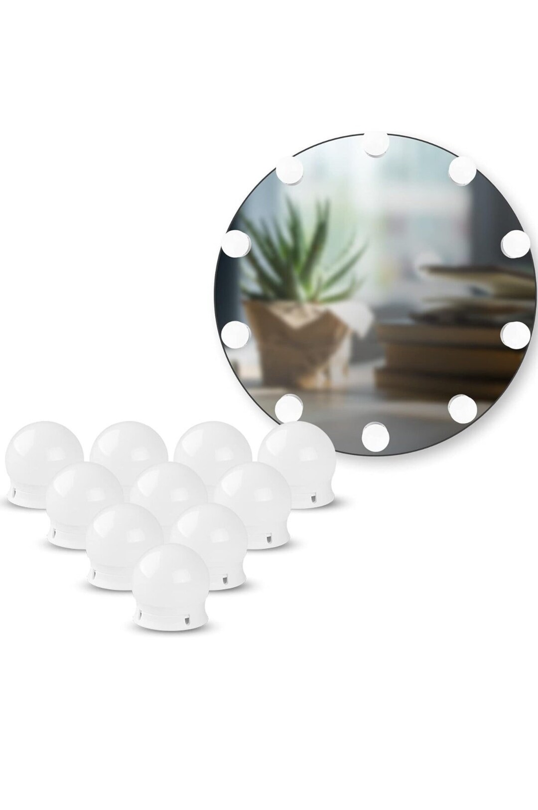 Vanity Mirror Lights, Hollywood Style Mirror Lights Kit Dimmable LED ...