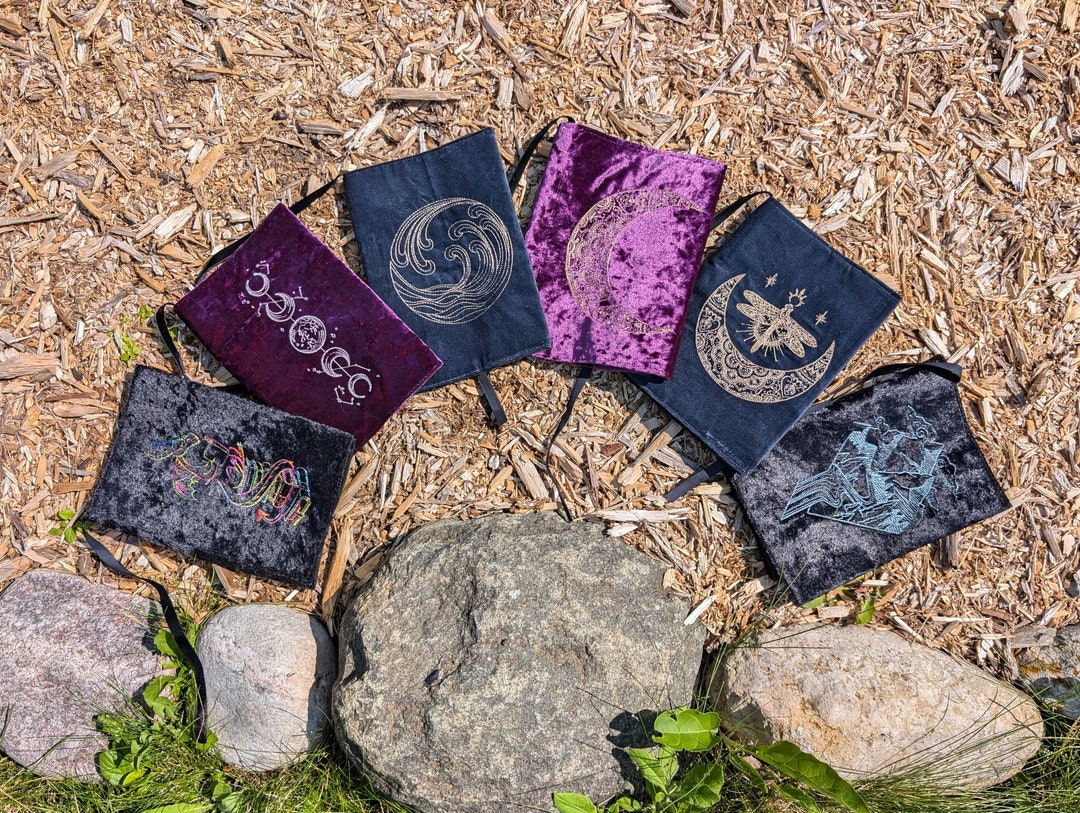 Luxe Embroidered Adjustable Book Covers - Etsy