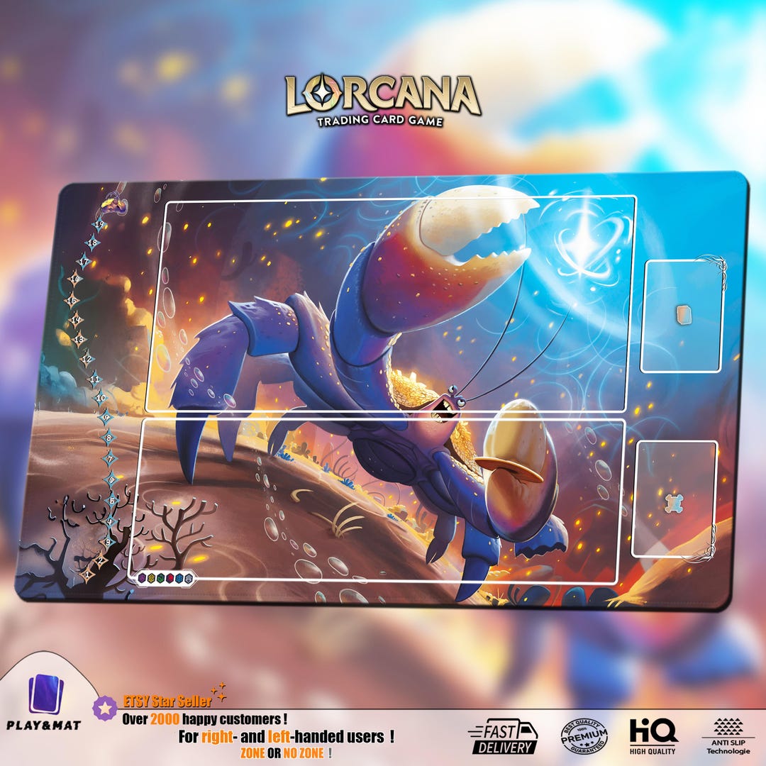 Tamatoa Playmat for Disney Lorcana – Moana Villain TCG Mat | Neoprene ...