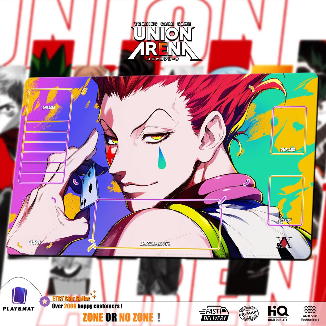 Hisoka Morow | Playmat TCG for Union ARENA TCG (with or Whitout Zones ...