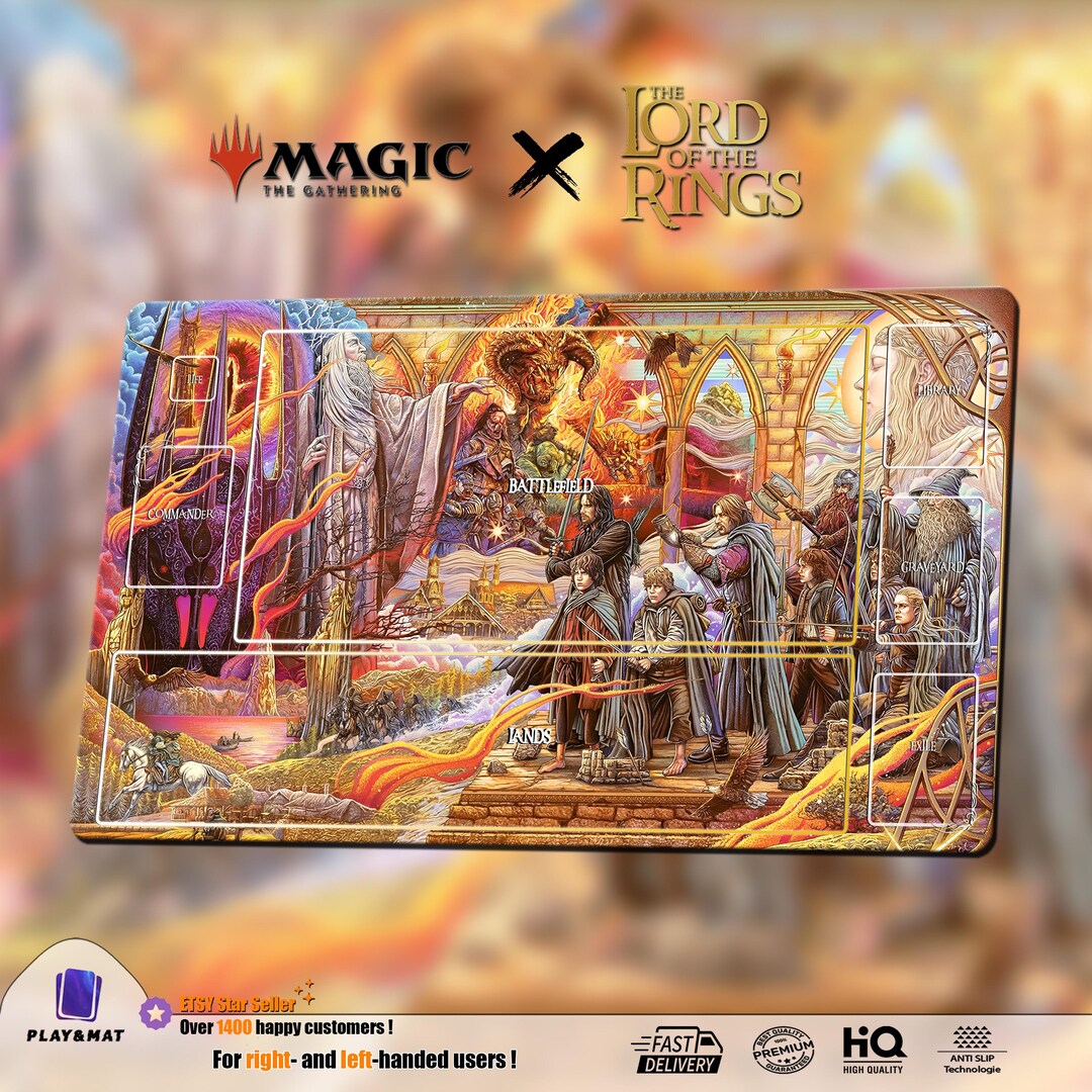 Middle-earth - LIMITED | Playmat MTG LOTR | 60*35cm(24*14in) | Custom ...