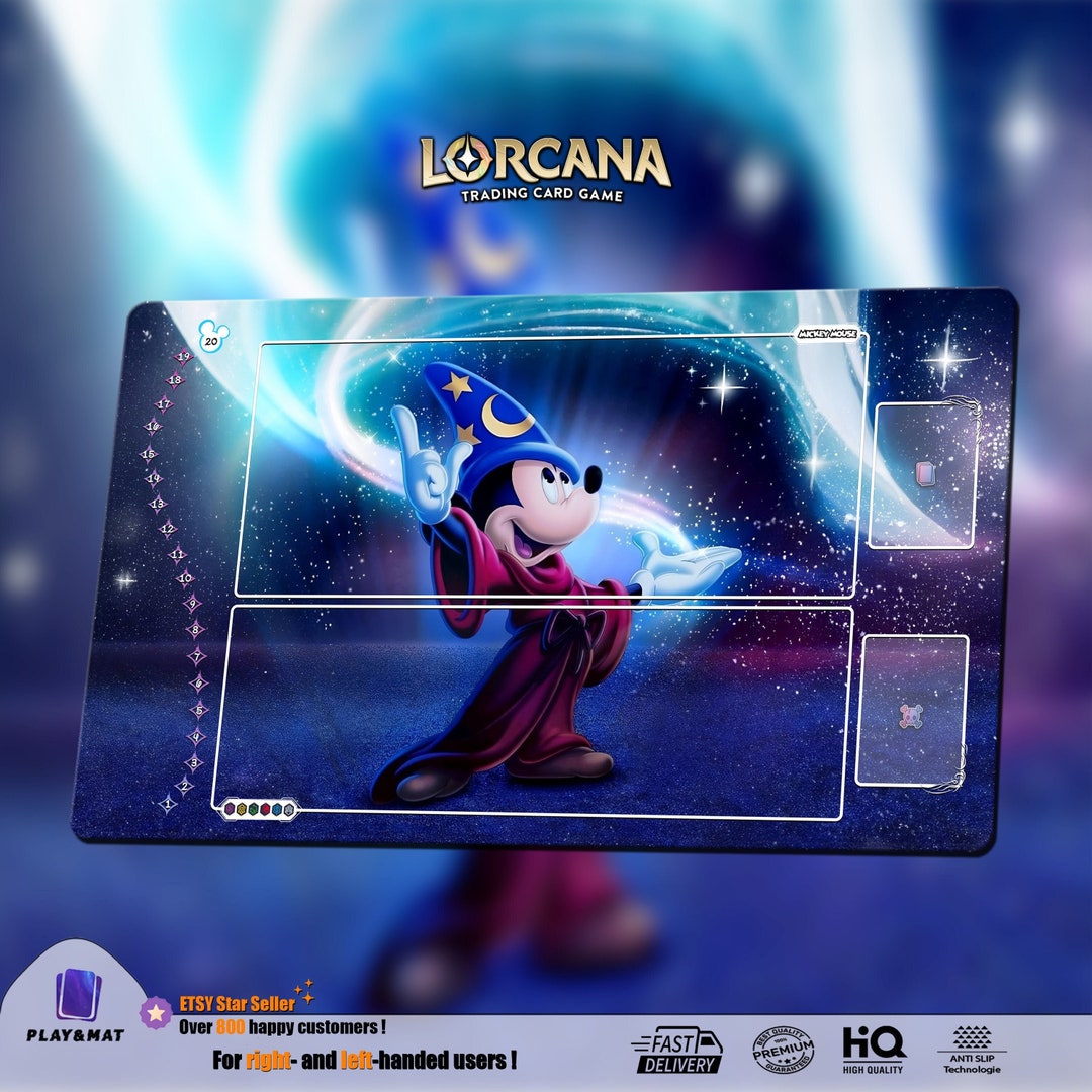 Mickey Mouse Playmat Disney Lorcana – Custom TCG Mat | Sorcerer's ...