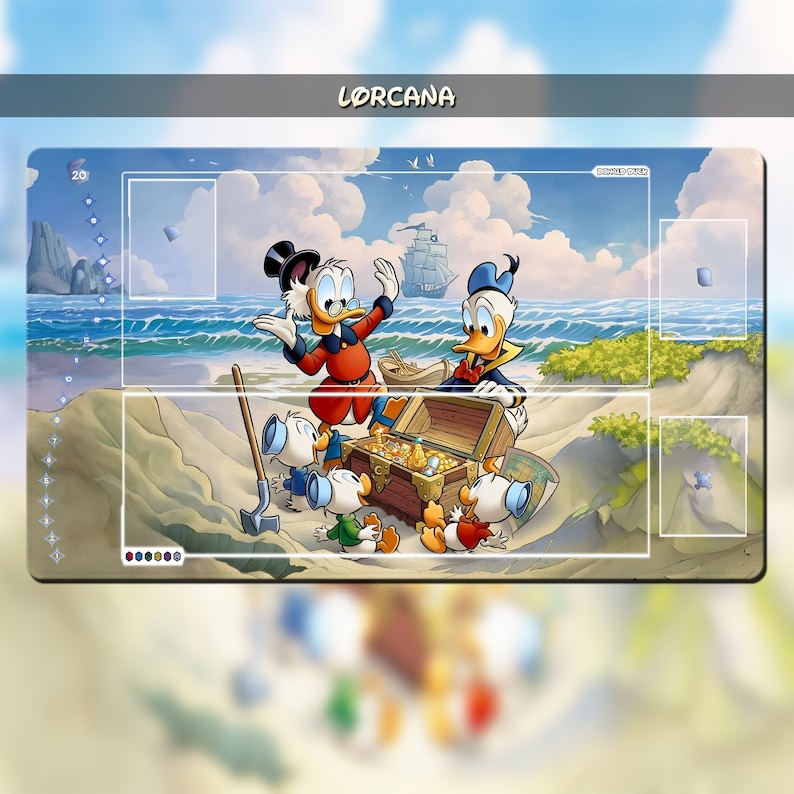 Donald Duck Playmat TCG for Lorcana - Etsy