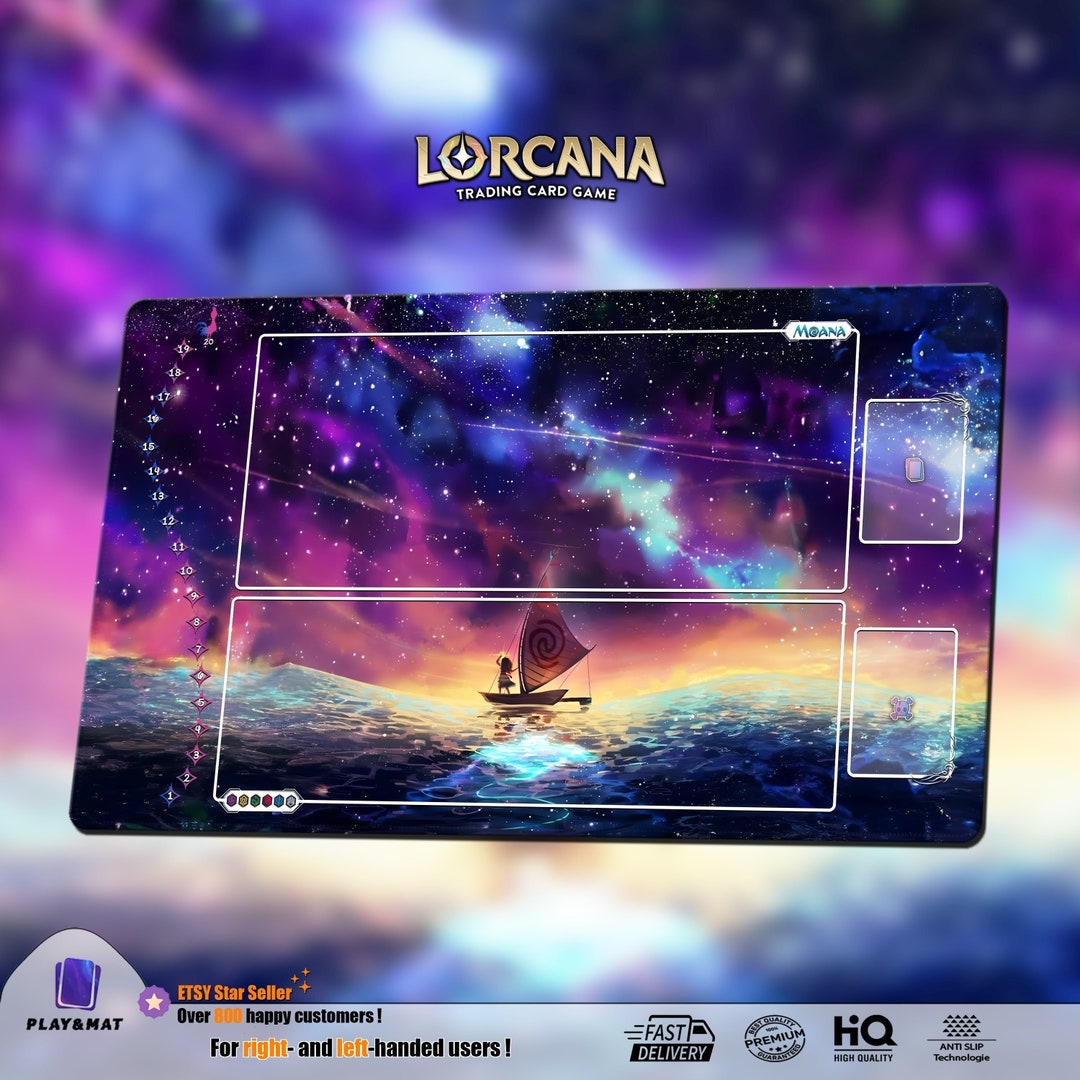 Moana Playmat Disney Lorcana – Custom TCG Mat | Moana Ocean Scene ...