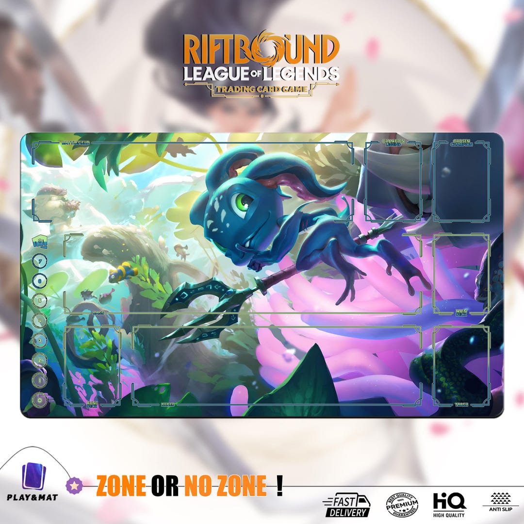 Fizz Fish - RIFTBOUND League of Legends TCG Playmat 24x14inches(60x35cm ...