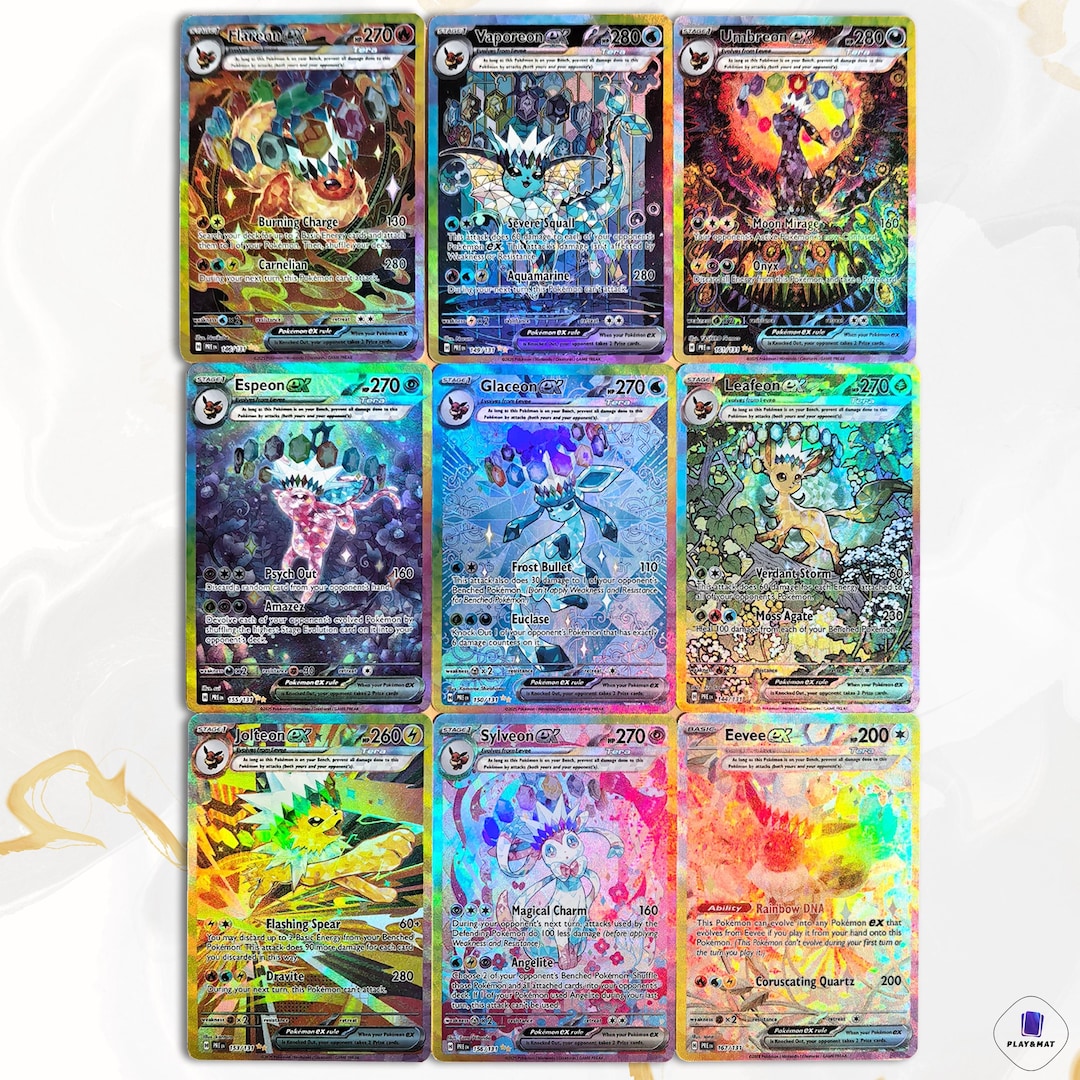 9x Pokémon Ex Sv8a Terastal Festival Prismatic Evolutions | Proxy/diy ...