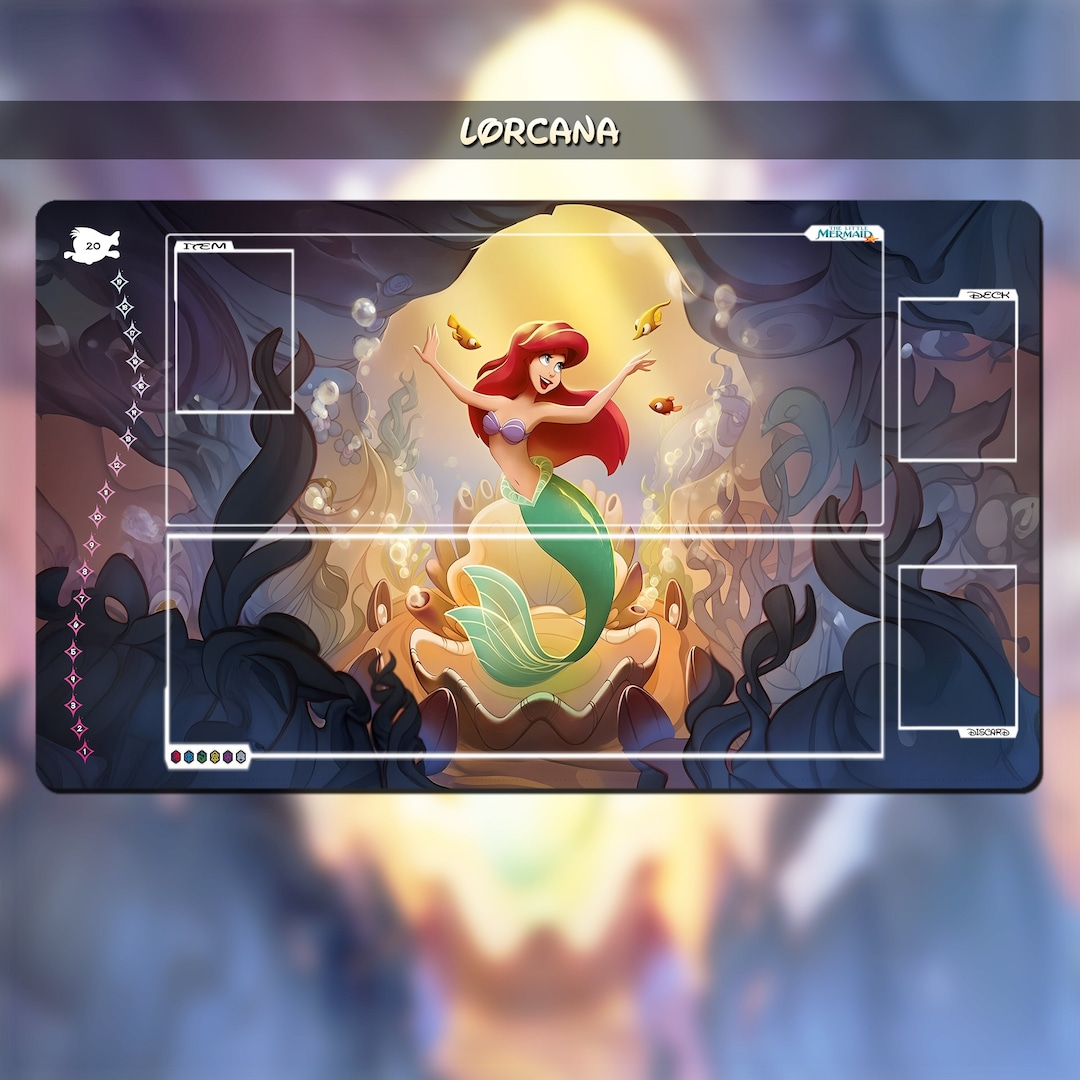Ariel Playmat TCG for Lorcana 6035cm - Etsy