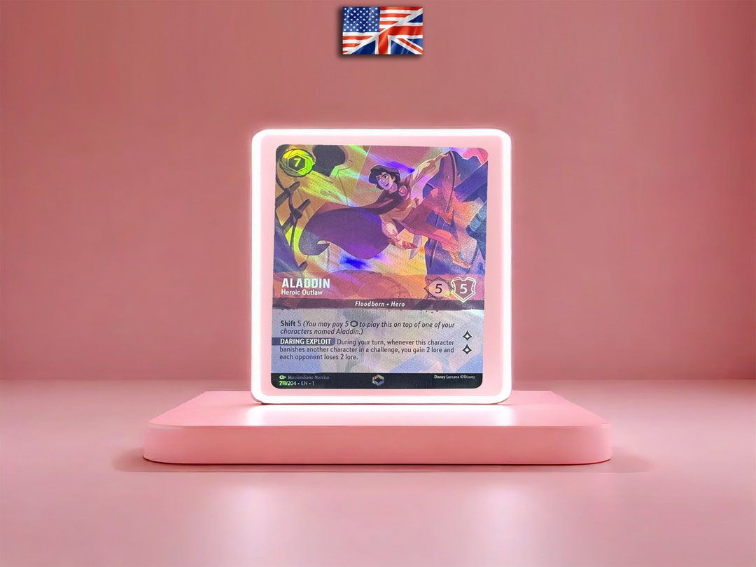 Aladdin Heroic Outlaw Chapter 1 Lorcana Proxy Enchanted HNY 35% OFF for 2 Cards or More - Etsy