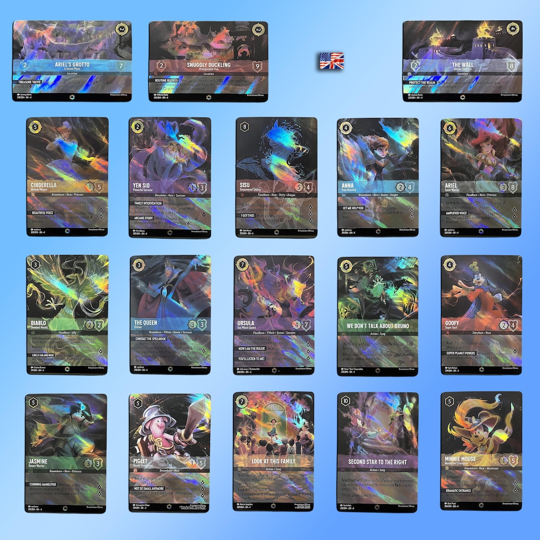 Full Set ~ Chapter 4 | Lorcana Proxy Enchanted | (english or French ...