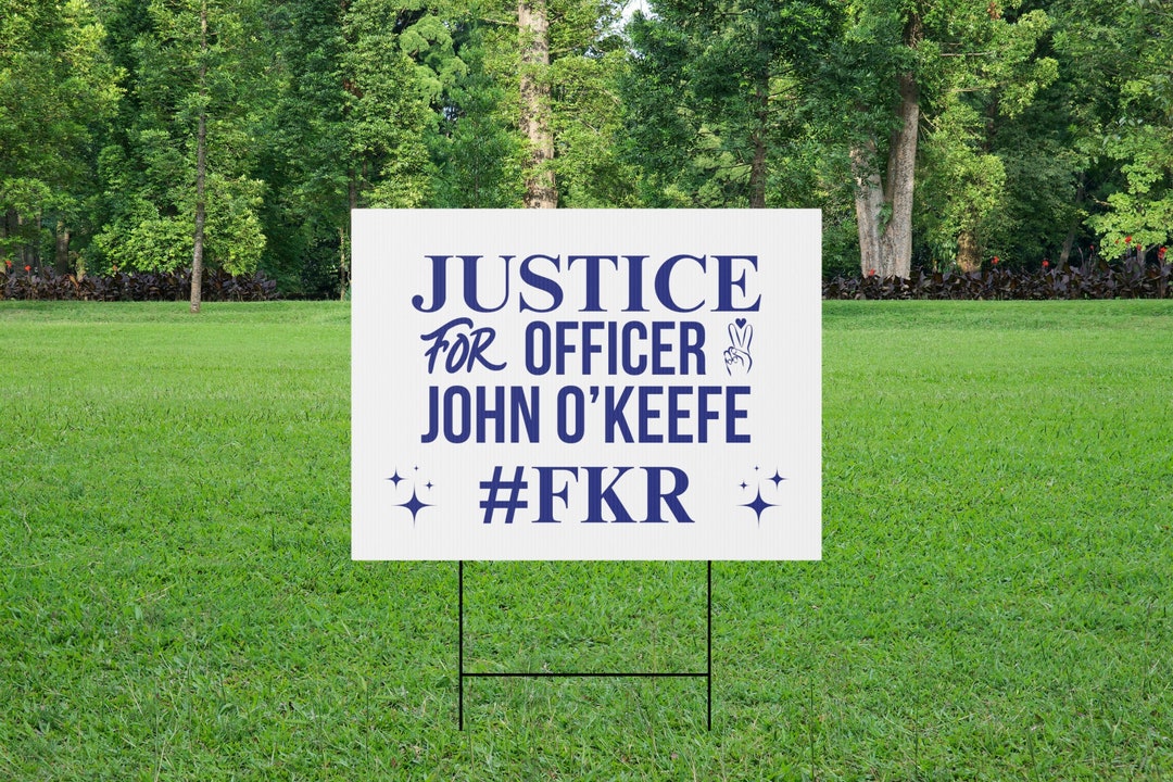 Justice for John O'keefe Plastic Yard Sign - Etsy
