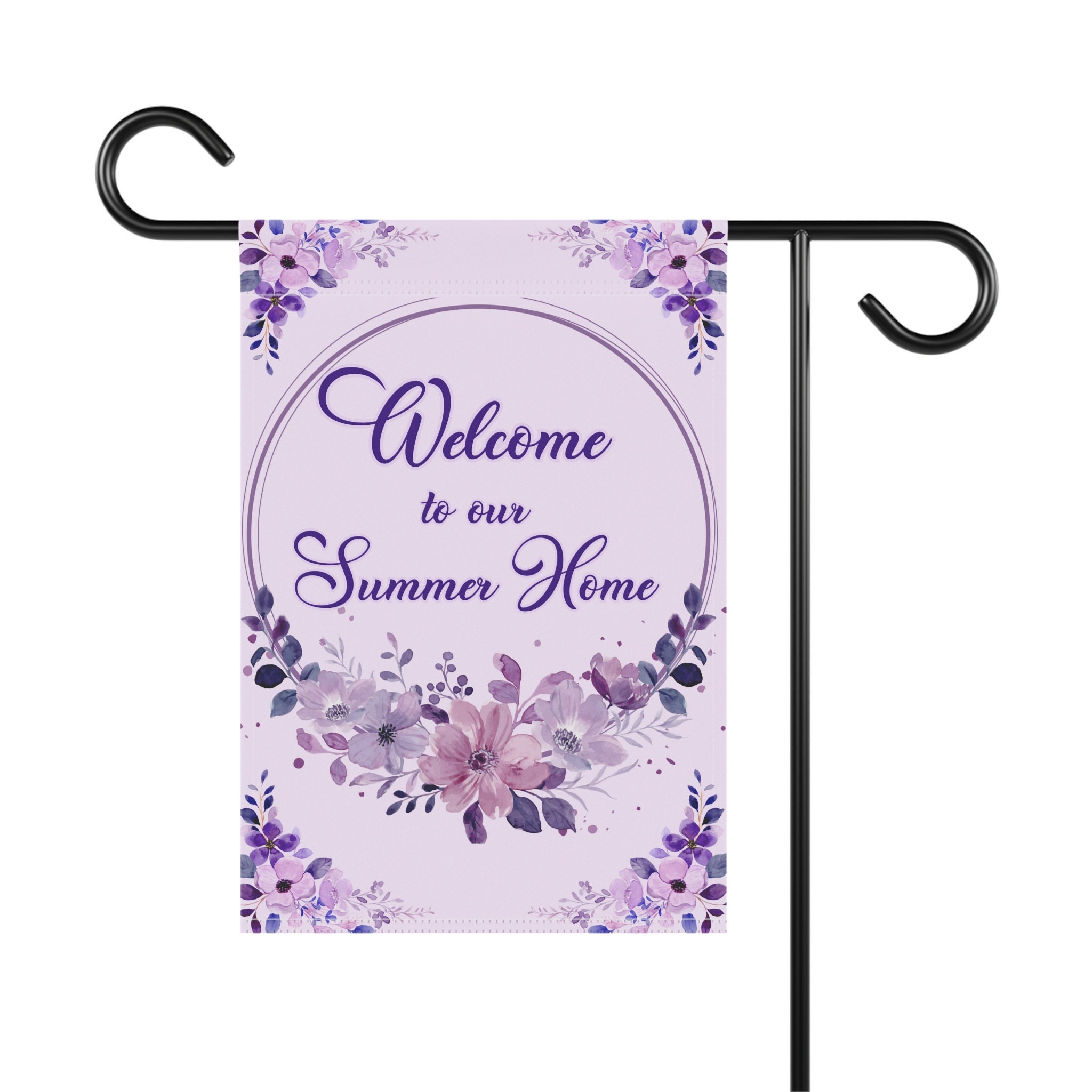 Welcome Sign Summer Home, Garden Banner, Welcome to Our Summer Home ...