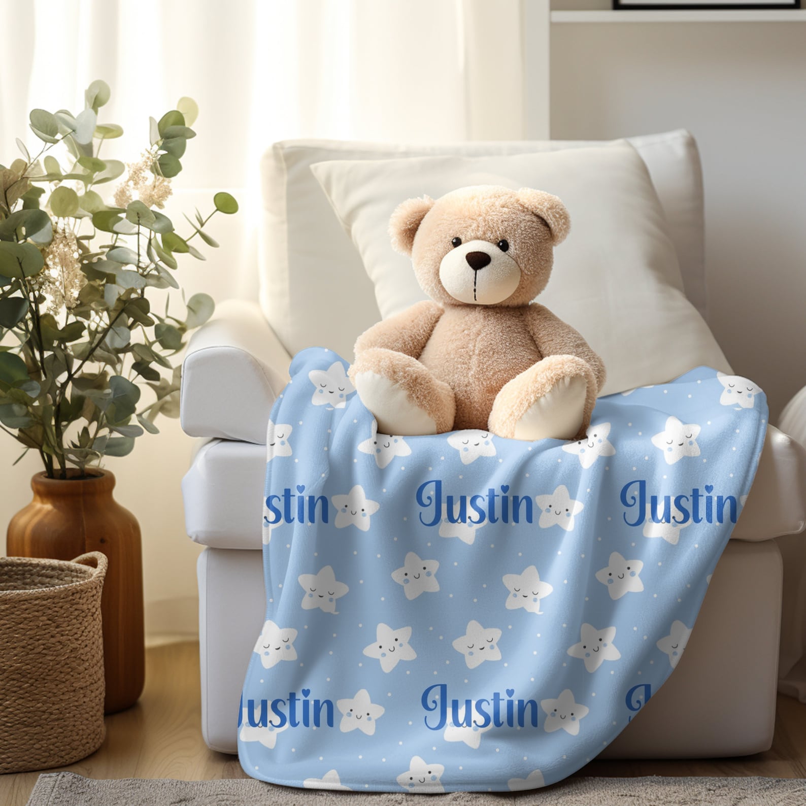 Baby Boy Blanket Gift, Baby Blanket, Baby Throw, Personalized Baby Gift ...