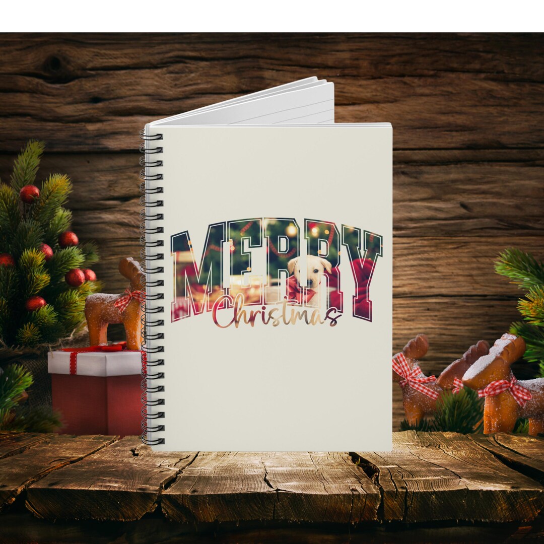 Christmas Spiral Notebook Ruled Line, Xmas Lover Notebook, Xmas Notepad ...