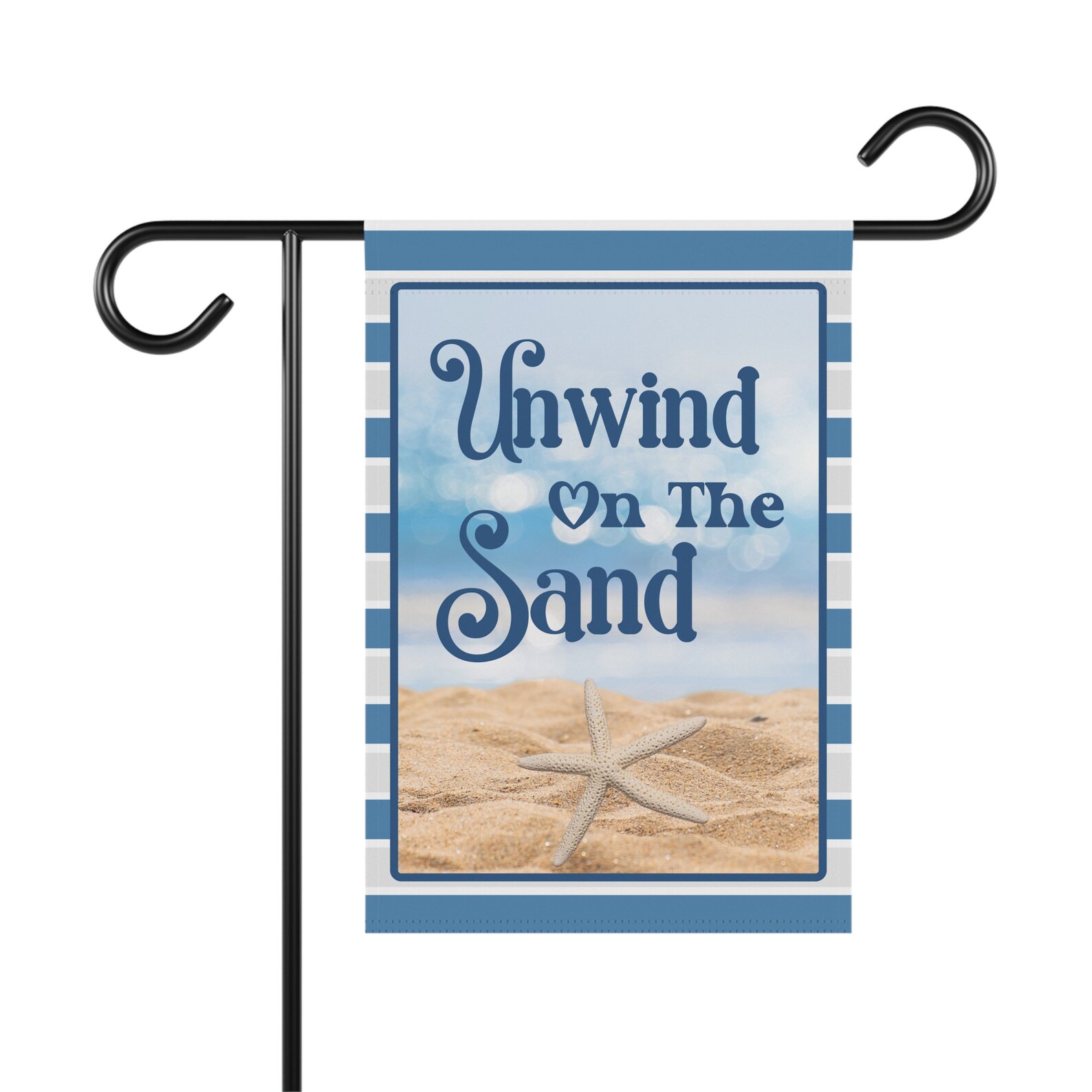 Summer Garden Flag, Beach Lover Flag, Lawn Sign, Yard Flag, Unwind on ...