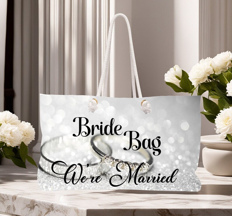 Bride Weekender Bag, Bachelorette Party Overnight Bag, Carryon Bag ...