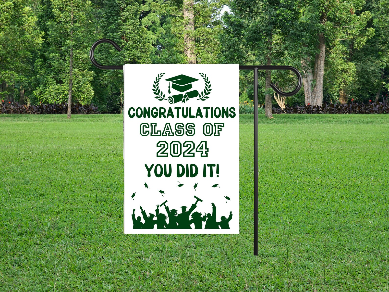 Graduation Flag, Customized Grad Banner, Proud of Our Graduate Yard ...