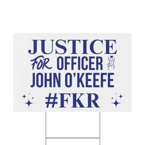Justice for John O'keefe Plastic Yard Sign - Etsy