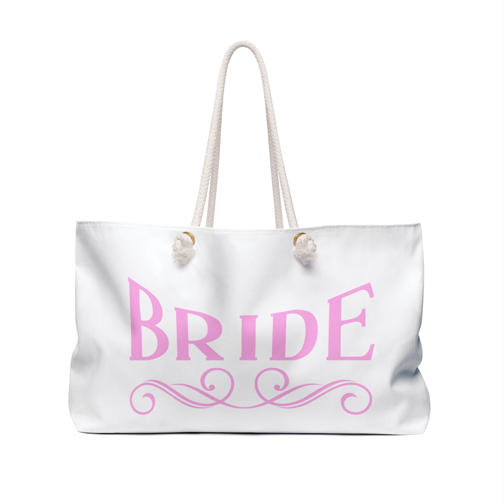 Bride Weekender Bag, Bride Overnight Bag, Honeymoon Bag, Weekend Tote ...
