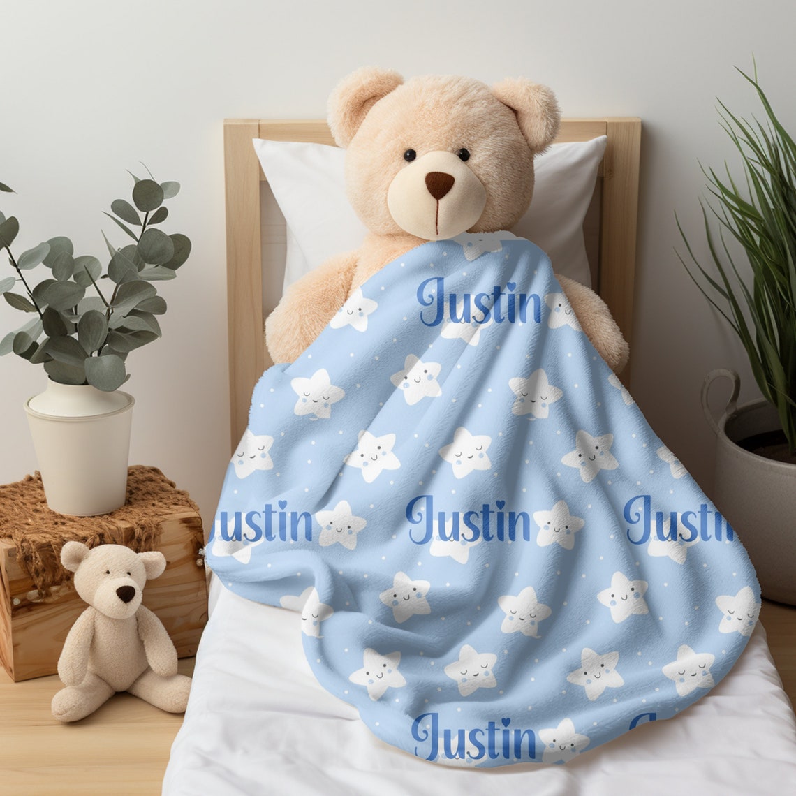 Baby Boy Blanket Gift, Baby Blanket, Baby Throw, Personalized Baby Gift ...