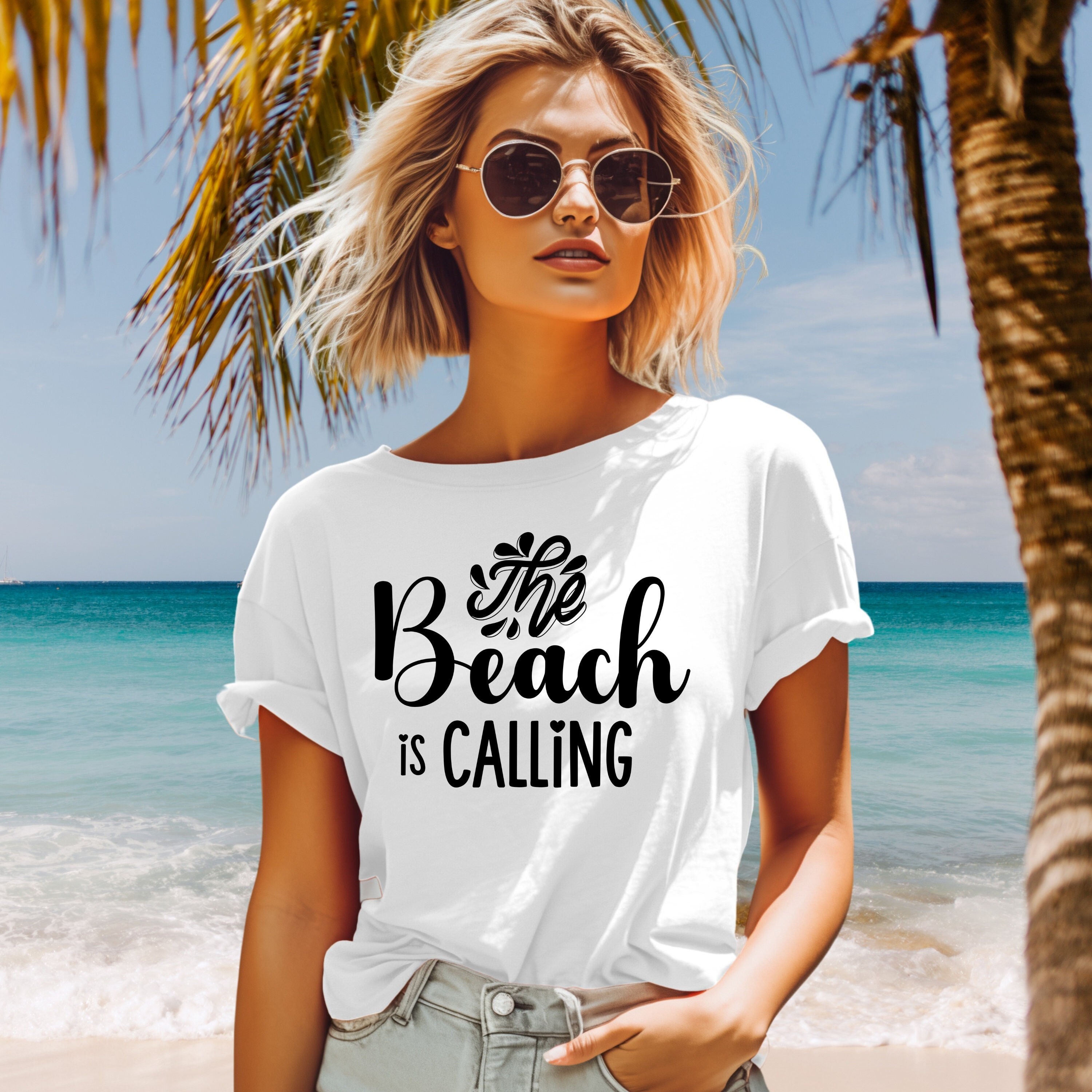 Summer Shirt, Summer Tshirt, the Beach is Calling T-shirt, Summer ...