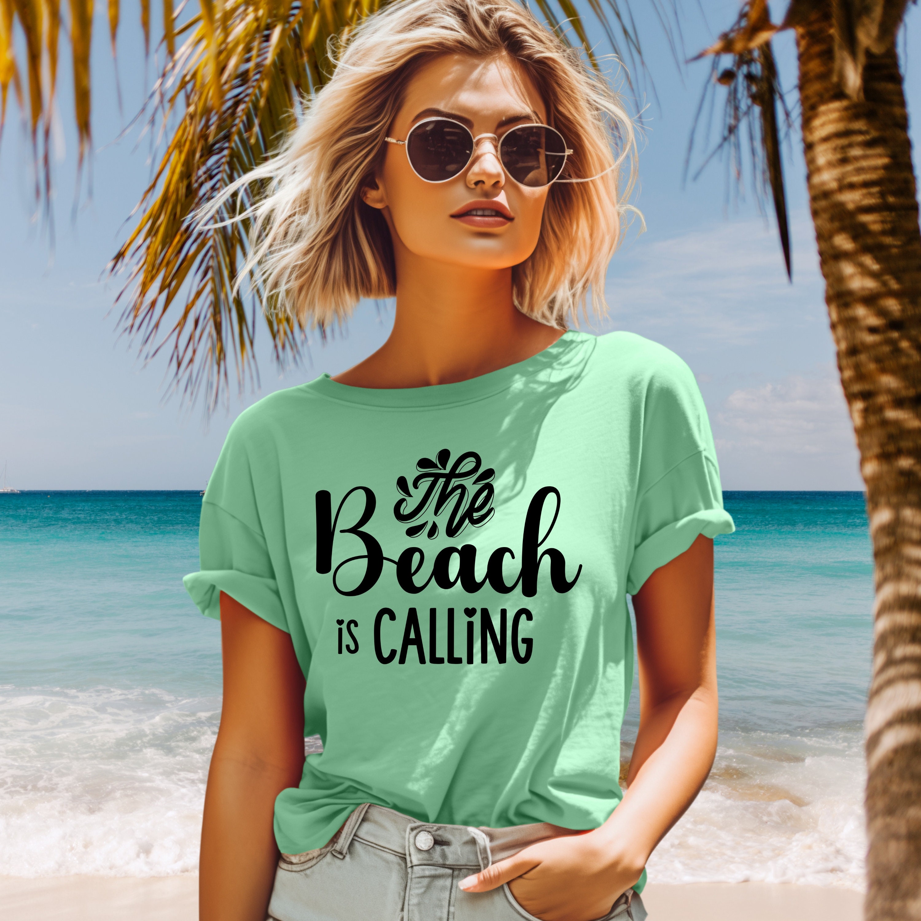 Summer Shirt, Summer Tshirt, the Beach is Calling T-shirt, Summer ...
