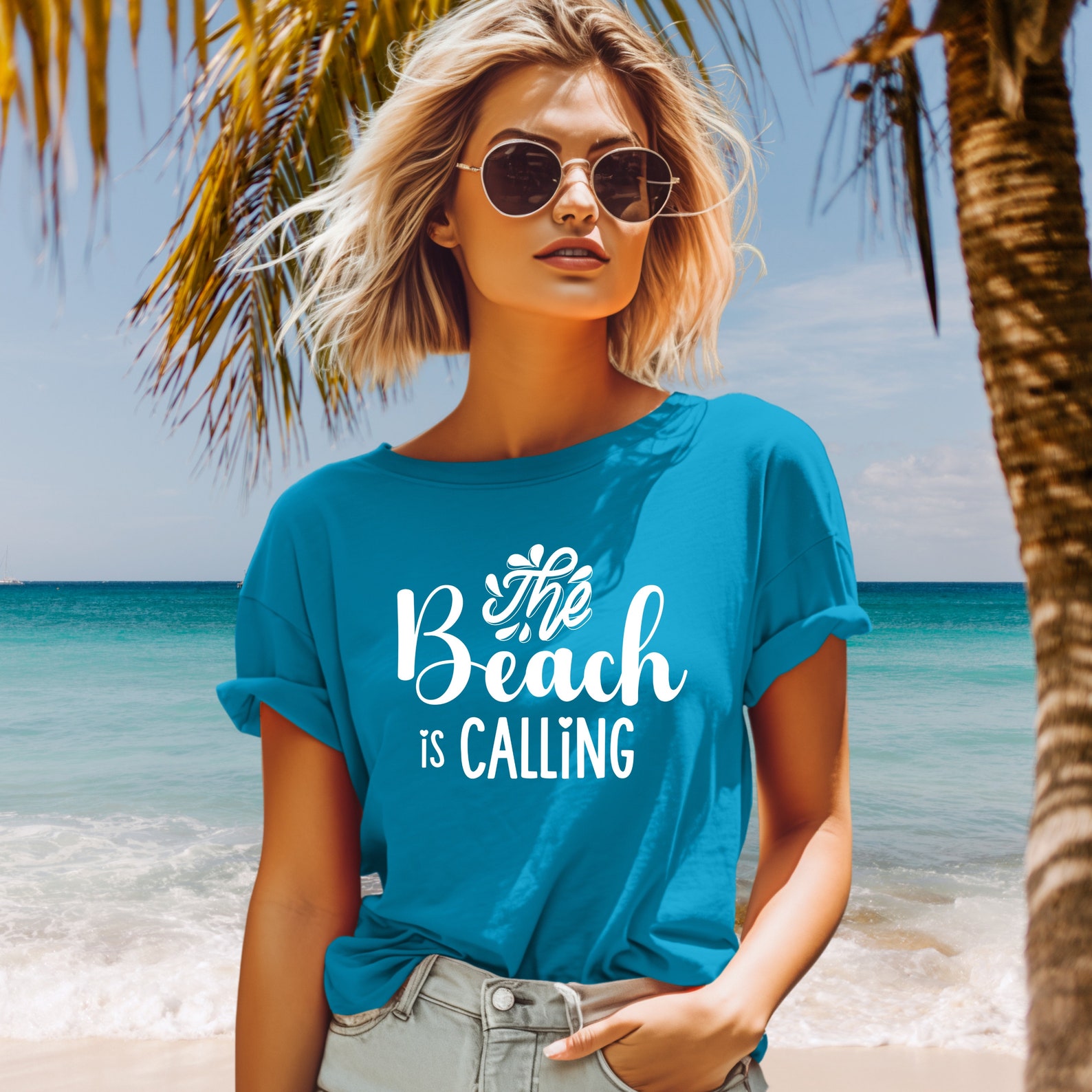 Summer Shirt, Summer Tshirt, the Beach is Calling T-shirt, Summer ...