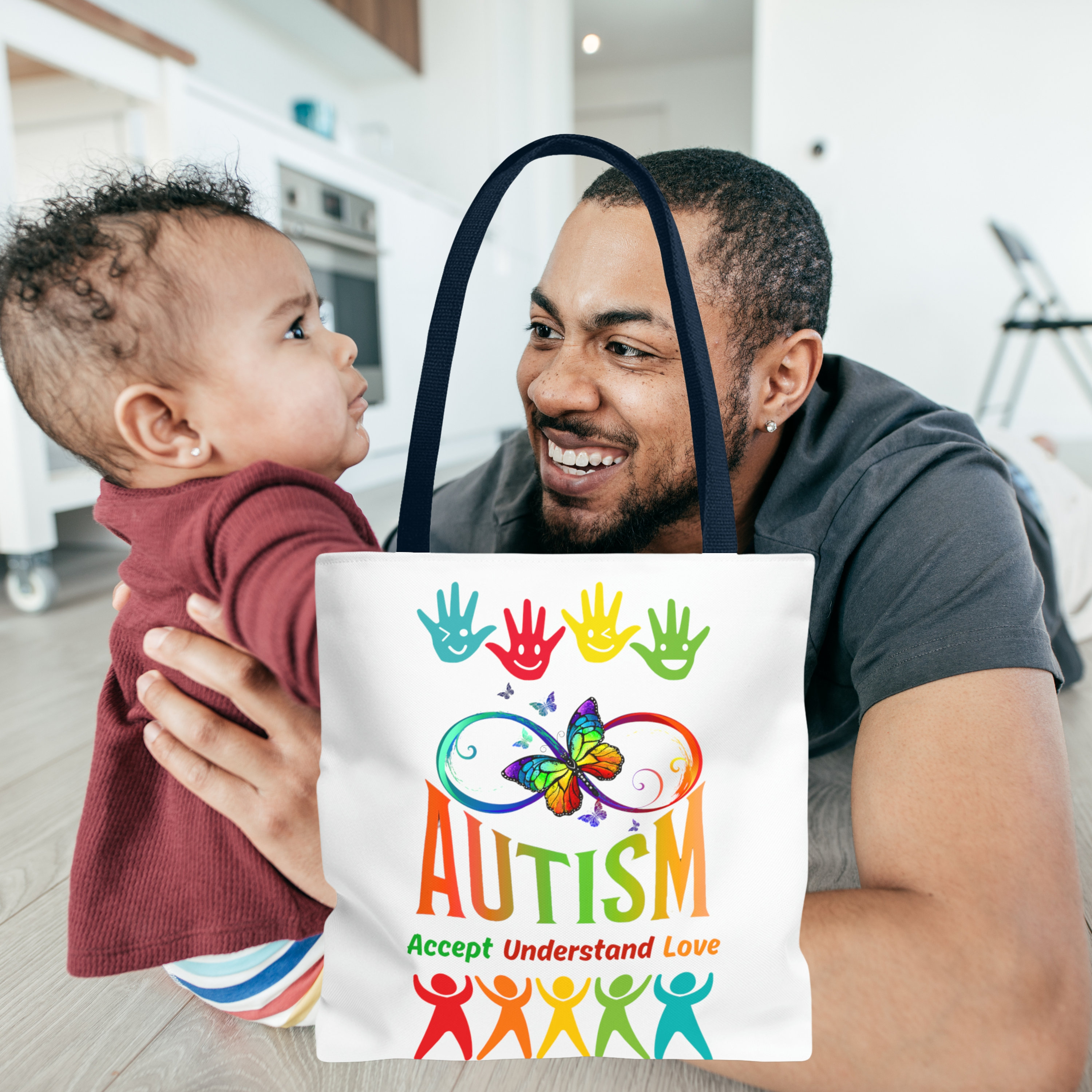 Autism Awareness Tote Bag, Autism Support Tote Bag, Autism Acceptance ...