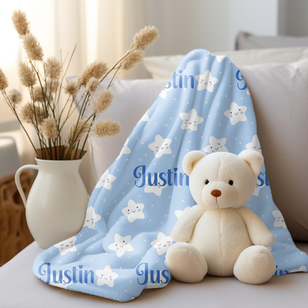 Baby Boy Blanket Gift, Baby Blanket, Baby Throw, Personalized Baby Gift ...