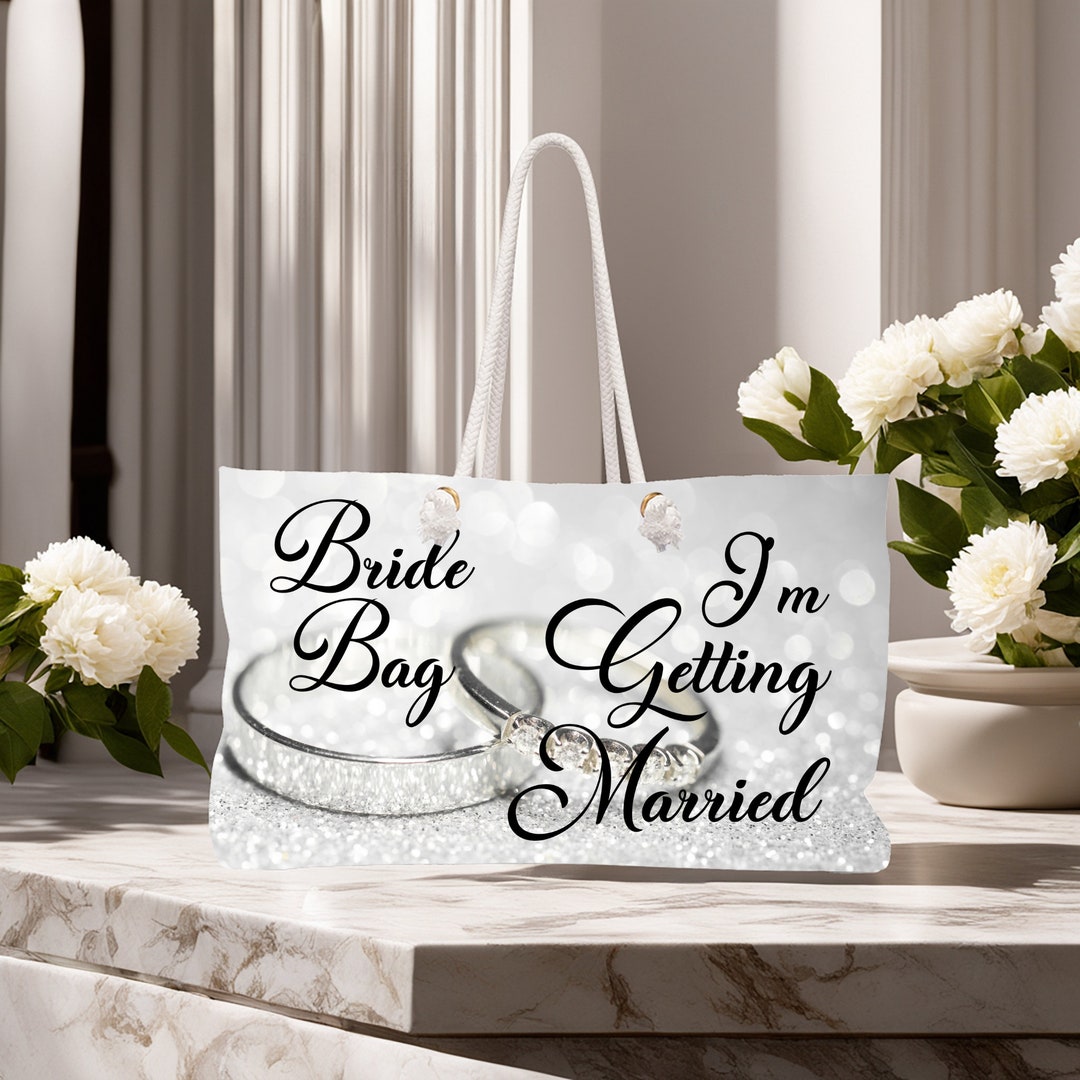 Bride to Be Weekender Bag, Bachelorette Party Overnight Bag, Carryon ...