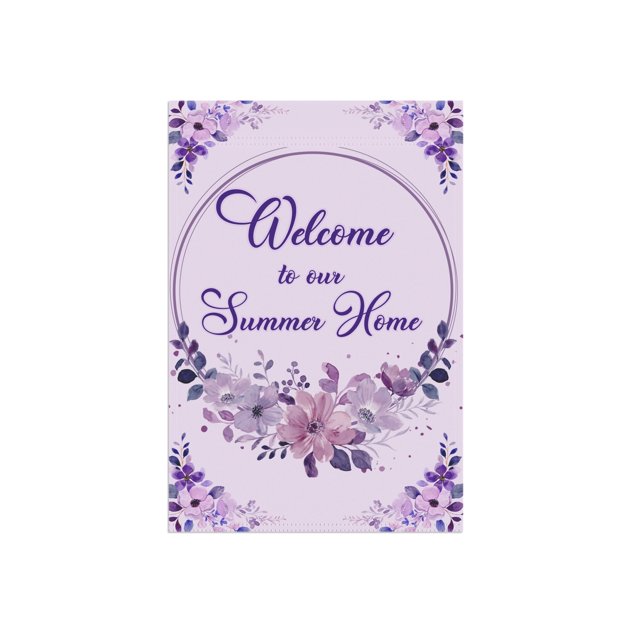 Welcome Sign Summer Home, Garden Banner, Welcome to Our Summer Home ...