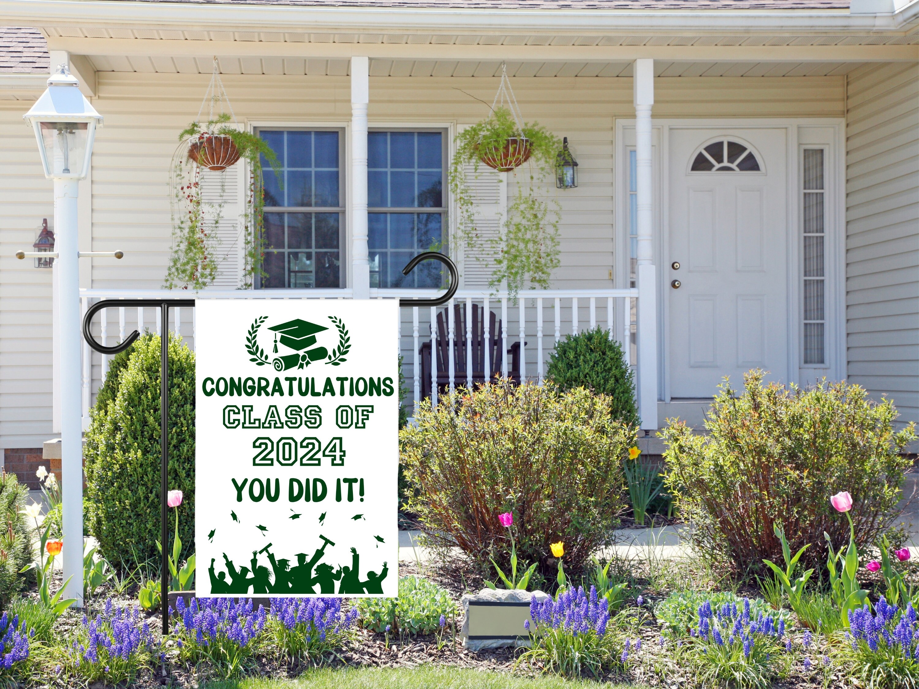 Graduation Flag, Customized Grad Banner, Proud of Our Graduate Yard ...