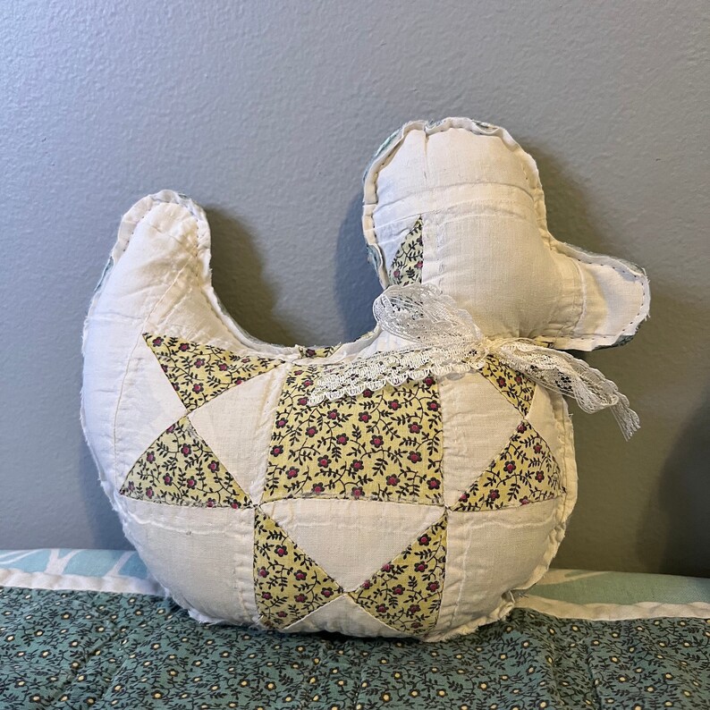 Daisy and Dewey Stuffed Toy Ducks Made From a Vintage, Upcycled Hand ...