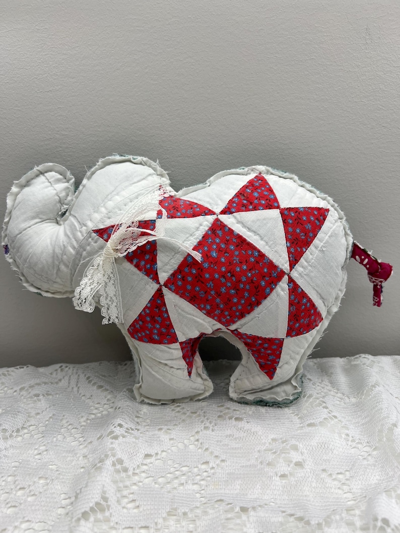 Wanda, Willie & Wallace- Stuffed Toy Elephant Made From Vintage ...