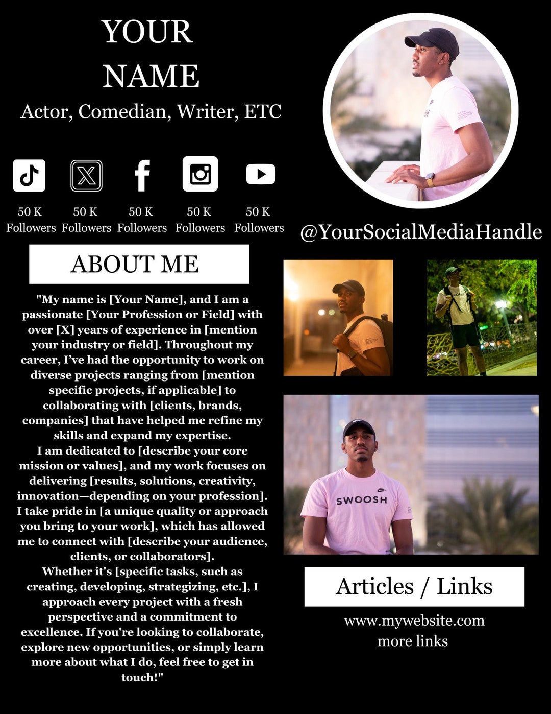 Digital Creators Media Kit Template! Media Kit Template for Content ...