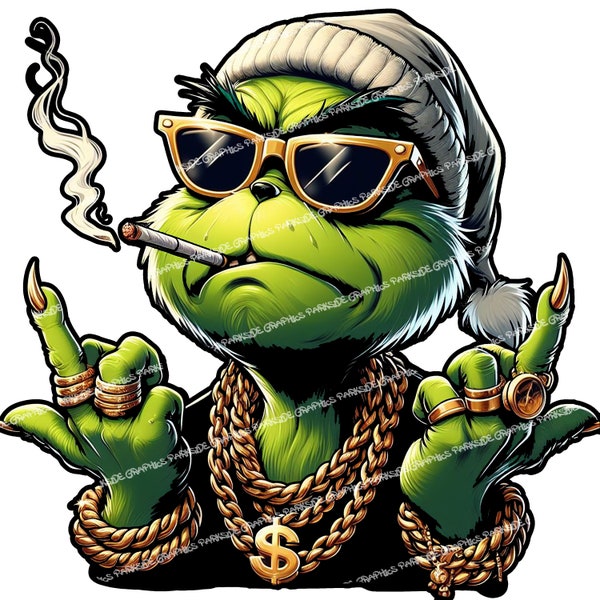 Grinch Weed Svg - Etsy