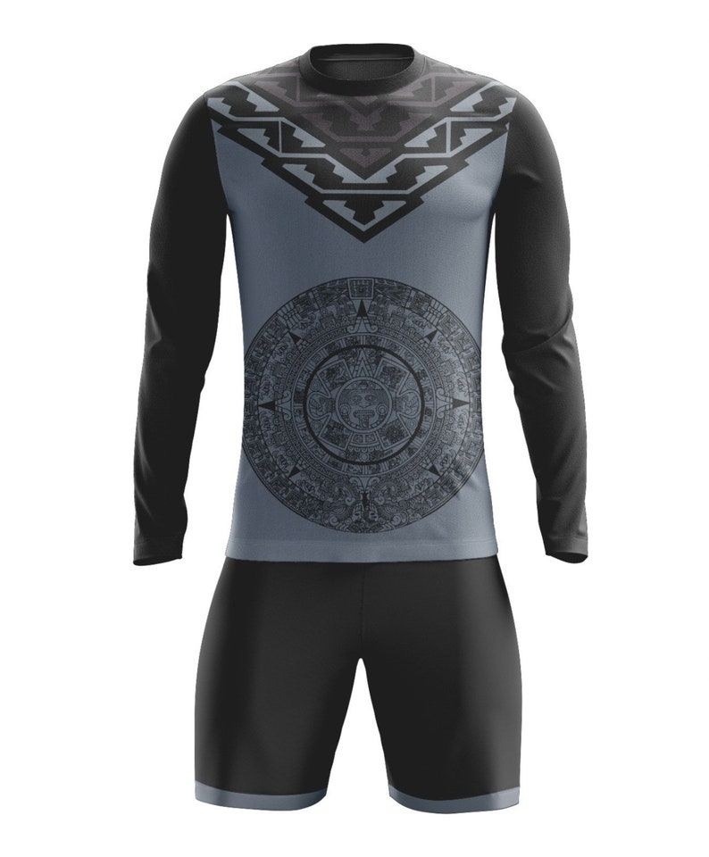 Soccer Uniform Costum Aztek Black Design Long Sleeve - Etsy