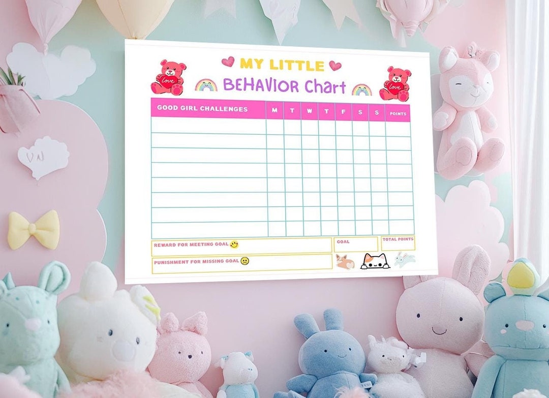 Cute DD/LG Reward Punishment Tracker, Daddy Dom Little Girl Behavior ...