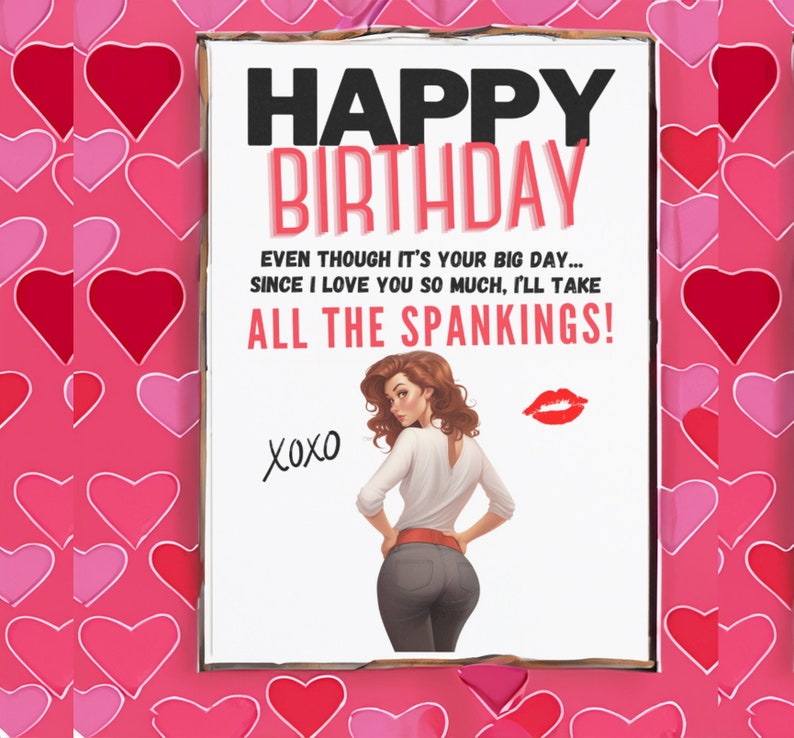 Sexy Birthday Card for Him Dirty Birthday Card, Funny Birthday Card ...