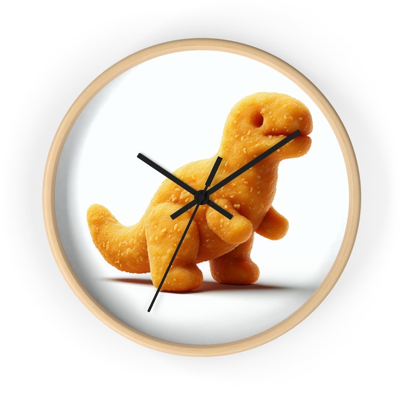 Jurassic Fun Dino Nugget Wall Clock: Time to Roar! - Etsy
