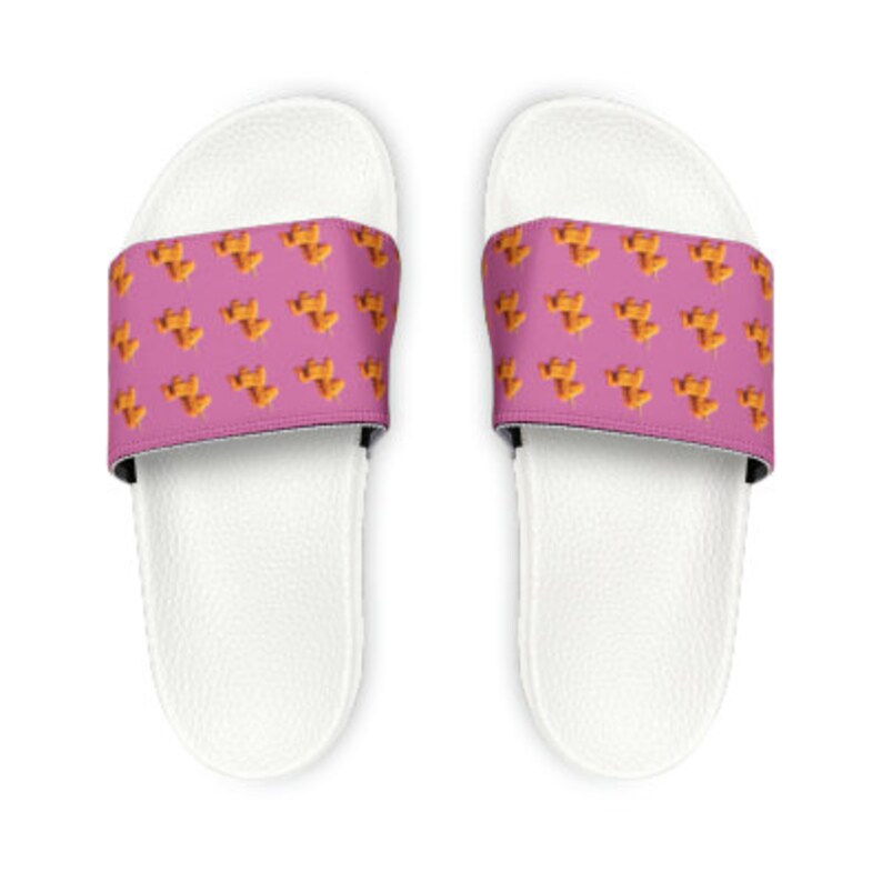 Dino Nugget Grid Print Slide Sandals for Kids: Step Into Prehistoric ...