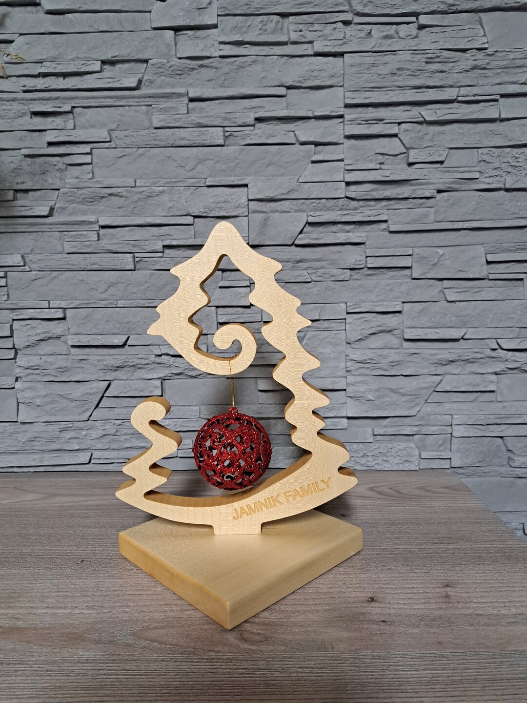 Christmas Tree, Christmas Decoration, Wooden Decoration, Table ...