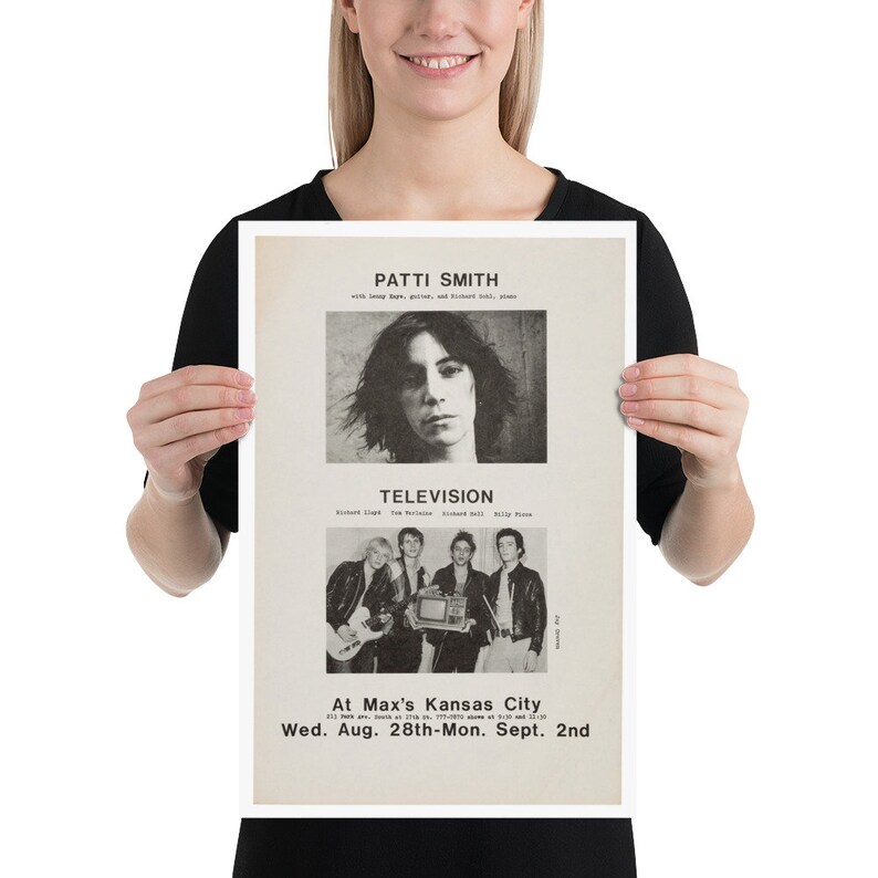 Patti Smith and Television Punk Poster - Etsy