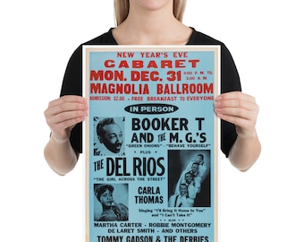 Booker T and the Mgs Concert Poster Print Redplanetgraphics - Etsy