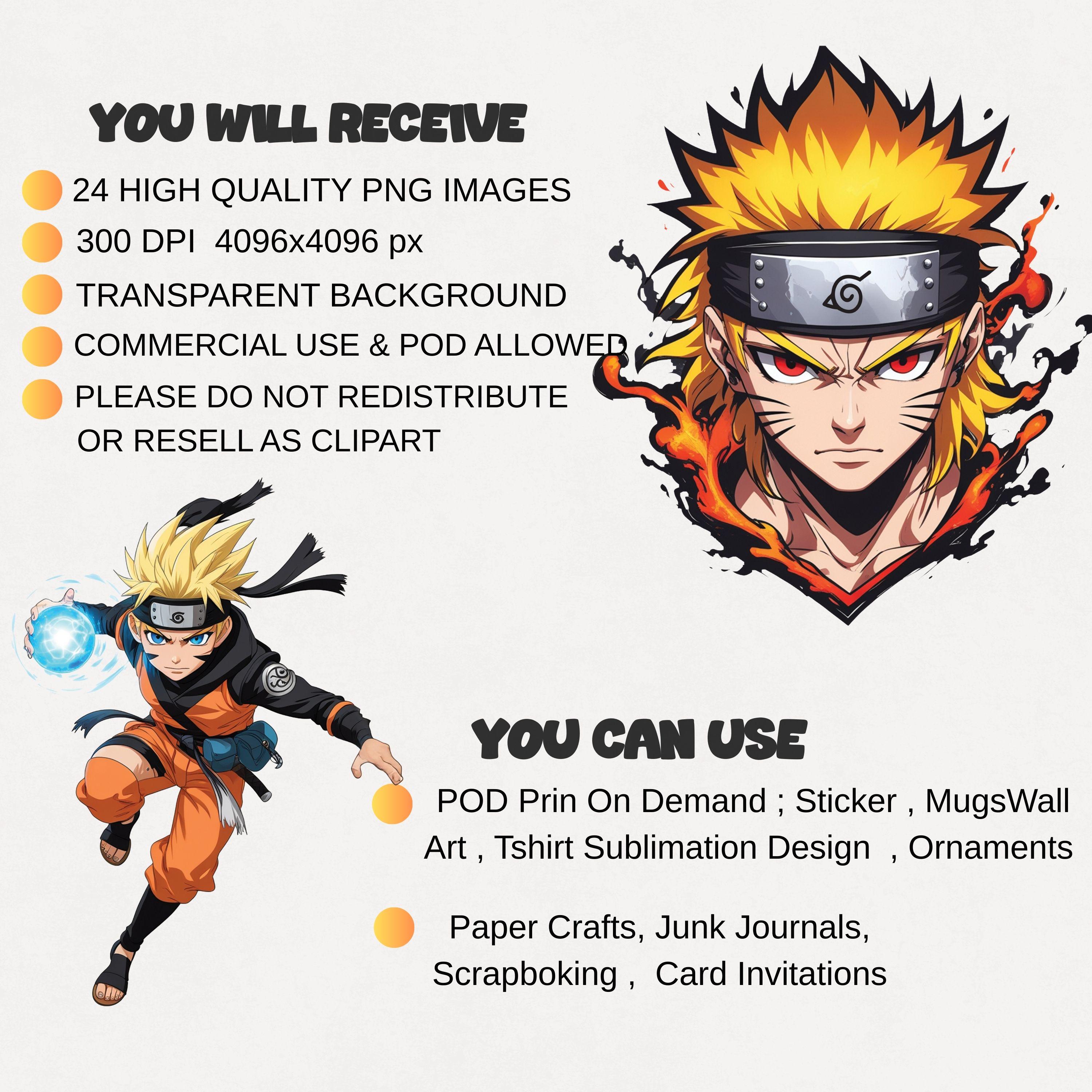 Naruto PNG Bundle, 24 Anime PNG Files, Cartoon Png Design, Naruto ...