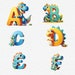 Alphabet PNG, Digital Dino Alphabet Letters Font Dino PNG, Clipart ...