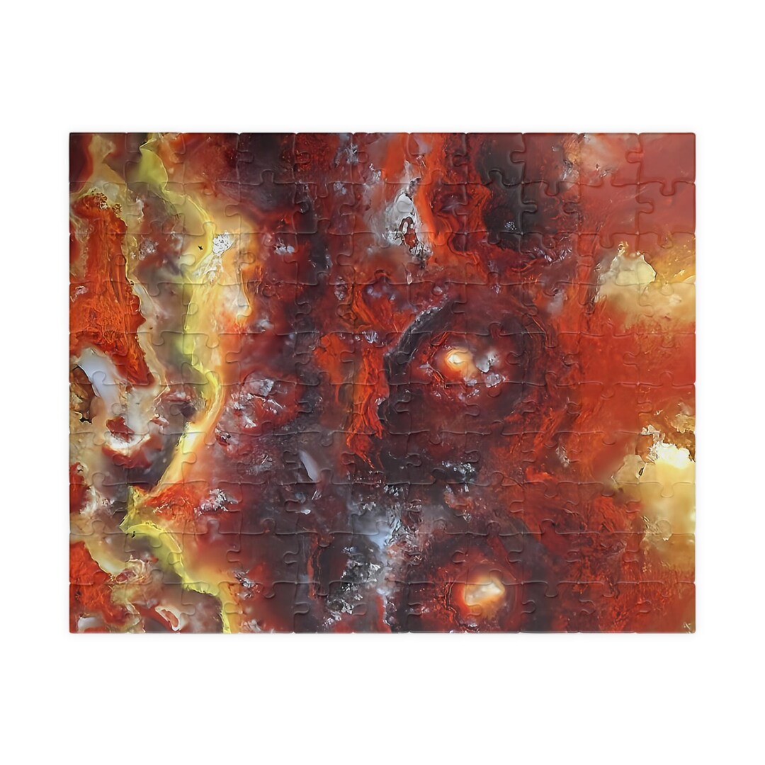 Wildfire Hyalite Bubble Opal Puzzle - Etsy